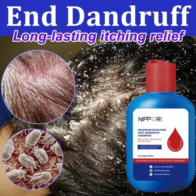 Jual NIPPORI Selenium Disulfide Anti-Dandruff Shampoo 300ml Clear ...