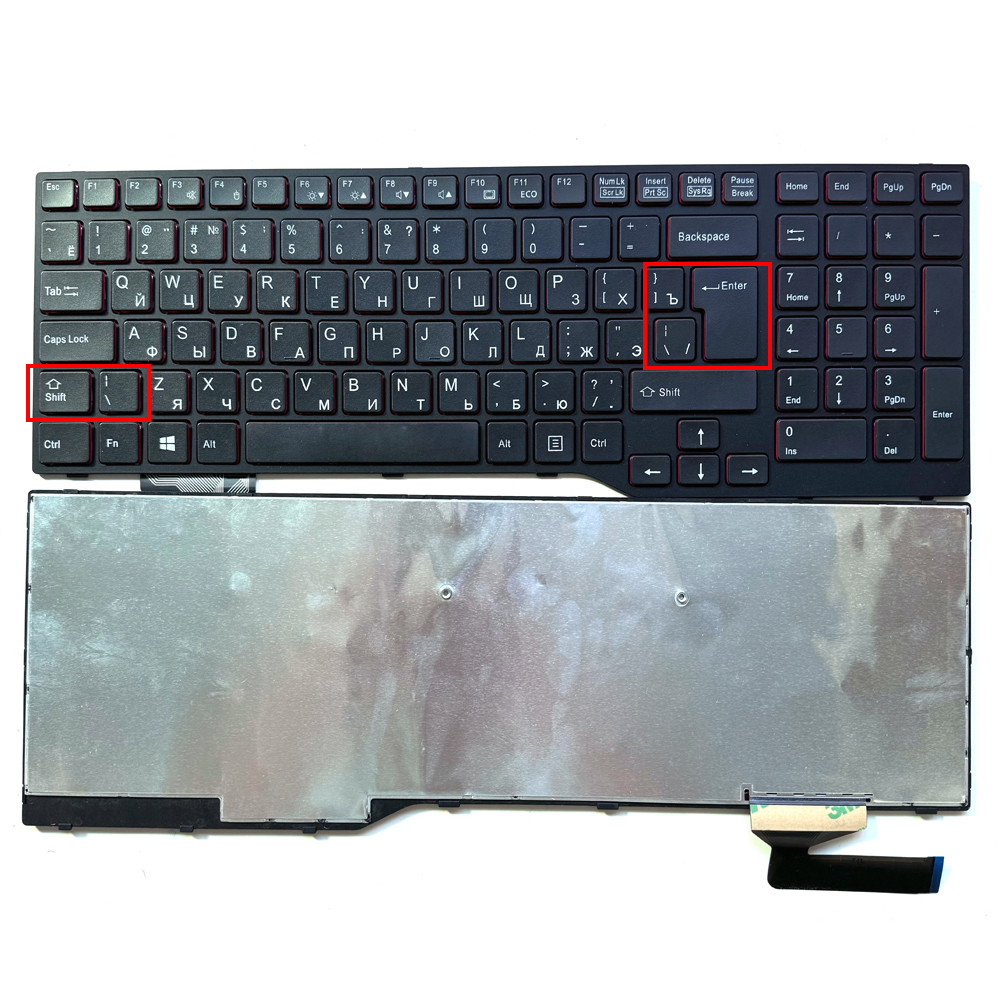 Jual New Russian English Ru US Keyboard For Fujitsu Lifebook E557 E753 ...