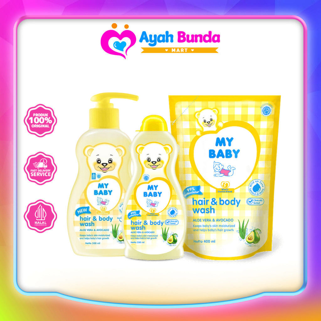 Jual MY BABY Hair & Body Wash Aloe Vera & Avocado - Sabun Bayi ...