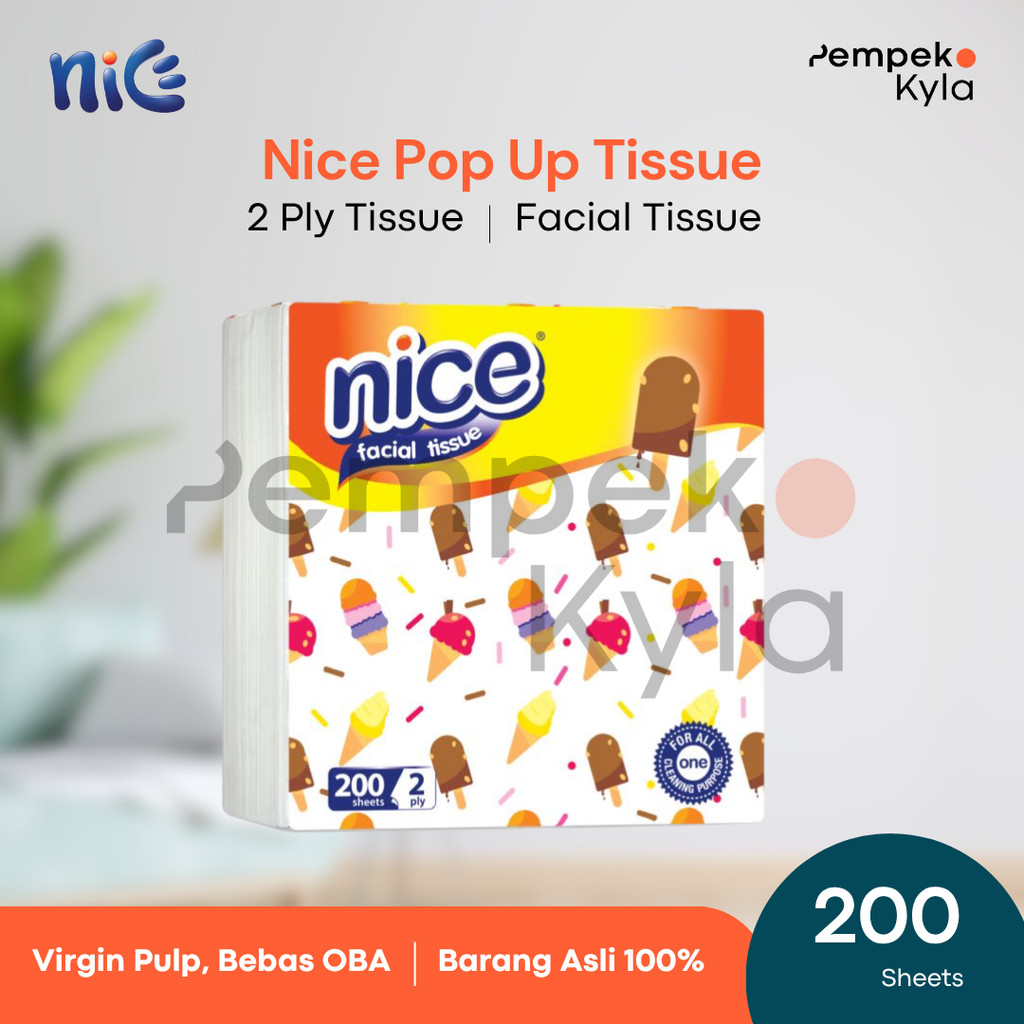 Jual Tissue Nice Pop Up 200 Sheets 2 Ply | Shopee Indonesia