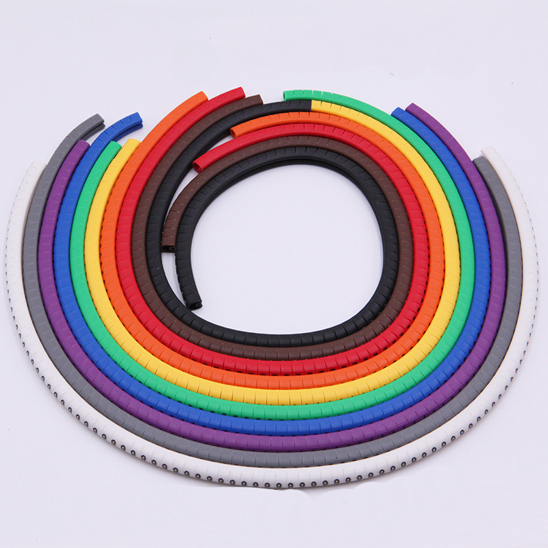 Jual 1000PCS Cable Marker Sleeves EC-0 Color (0-9 Numbers) for 0.5-6mm² ...