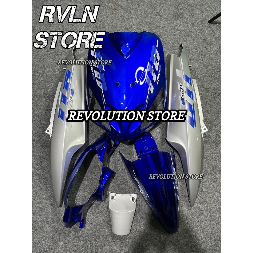 Jual Cover body full set bodi halus Yamaha Mio sporty biru candy mix ...