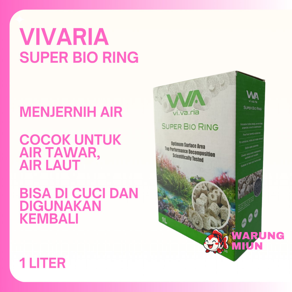 Jual Vivaria Super Bio Ring 1 Liter | Shopee Indonesia