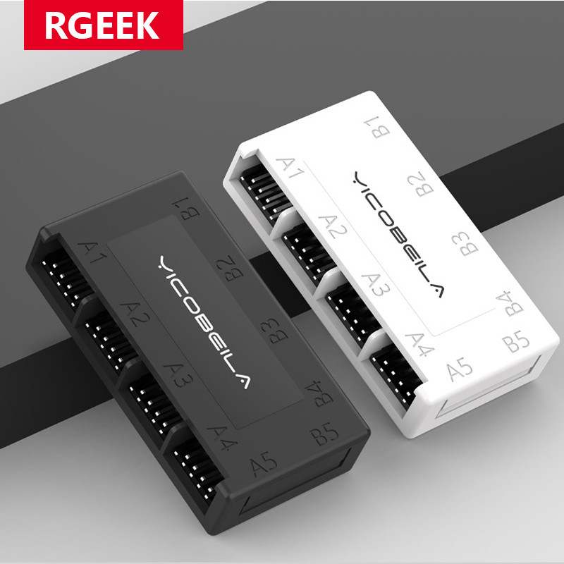 Jual RGEEK 4 IN 1 Computer Motherboard Internal USB2.0 9PIN HUB ...