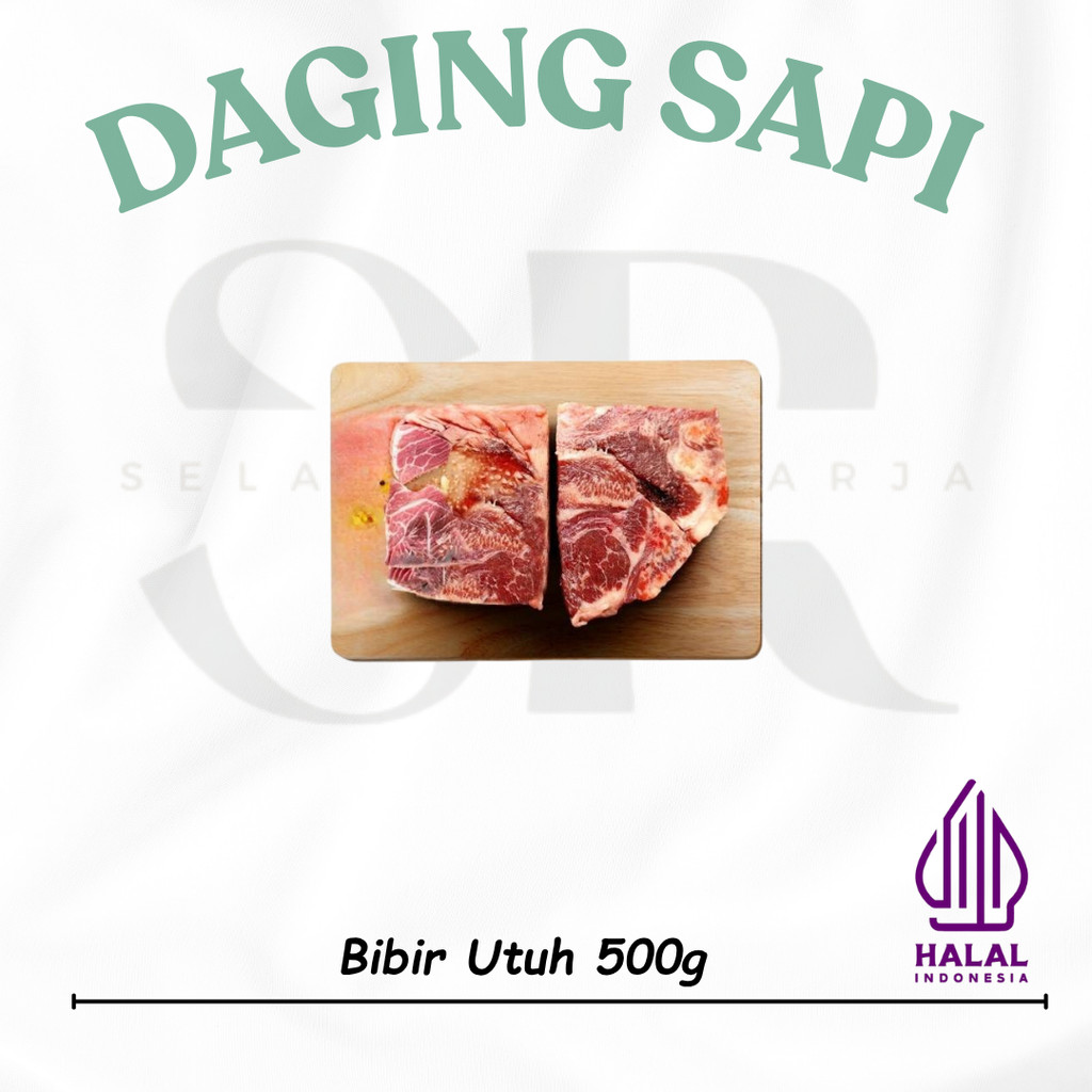 Jual Daging lips / Cingur / Bibir / Pipi utuh 500gr | Shopee Indonesia