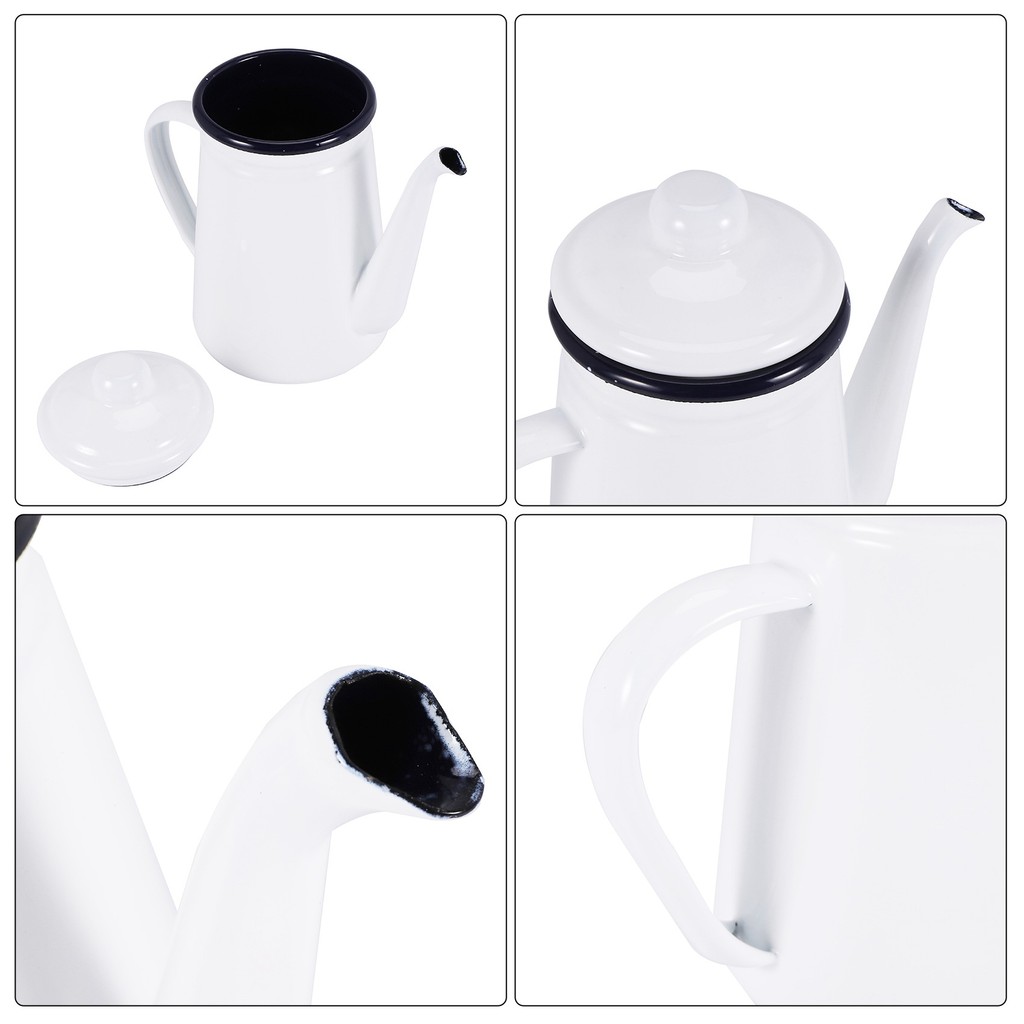 Jual J1UL1N 11L HighGrade Enamel Coffee Pot Pour Over Milk Water Jug ...
