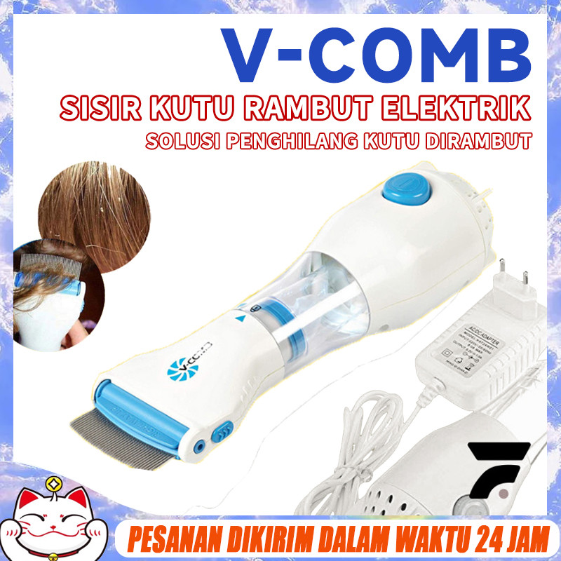 Jual Sisir Kutu Rambut Elektrik V-comb Vacum / Vacuum Terbaru Licetec ...