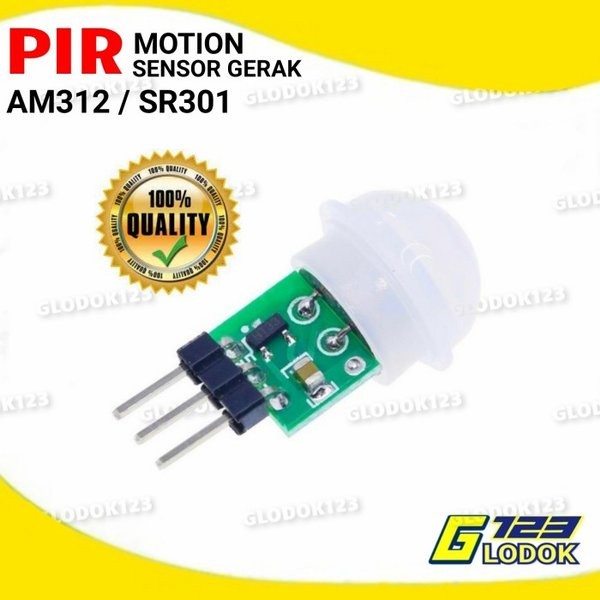 Jual PIR Human Motion Detector Module Sensor Gerak Mini Body SR301 ...