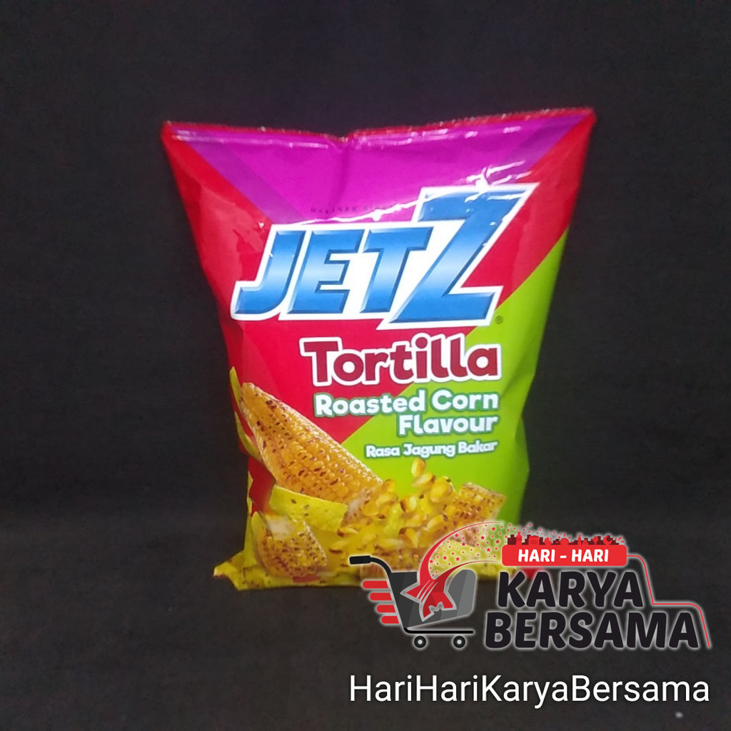 Jual MAKANAN RINGAN SNACK CEMILAN JETZ TORTILLA ROASTED CORN FLAVOUR ...