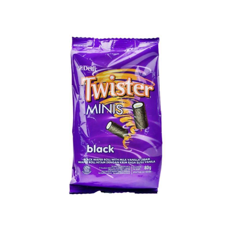 Jual Twister Wafer Roll Minis Black Vanilla 80 gr | Shopee Indonesia