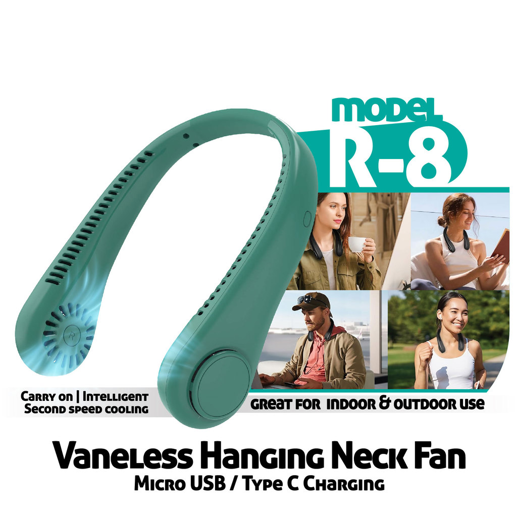 Jual Kipas Leher Neck Fan R8 5x Speed Cooler Vaneless Hanging Neck Fan ...