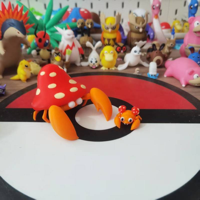 Jual Anime Pokemo Parasect Paras Action Figure 1:20 Scale 3D Printed ...