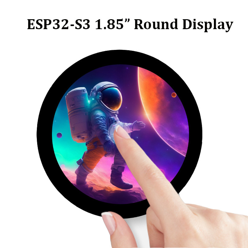 Jual Waveshare ESP32-S3 1.85 inch IPS TFT Round LCD Display Development Board 360x360 Support ...