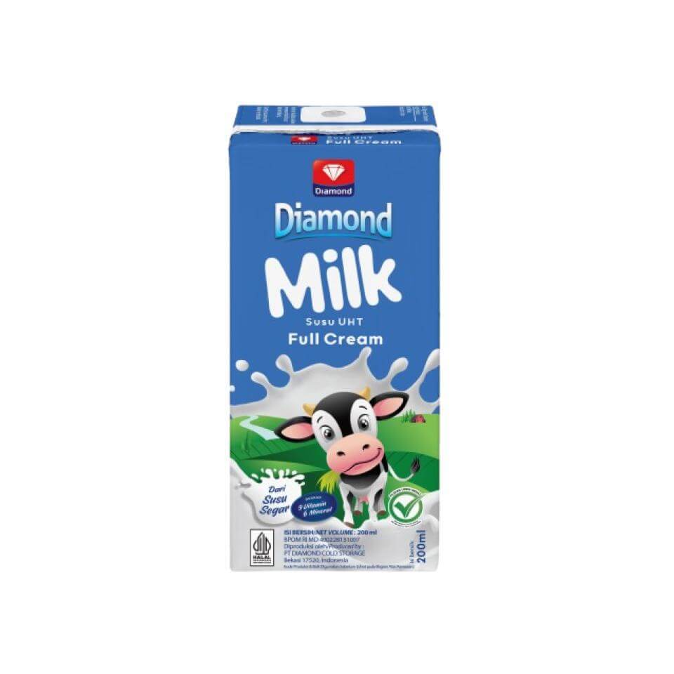 Jual Diamond Susu UHT Milk Full Cream 200 ml | Shopee Indonesia