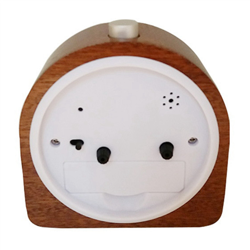 Jual 2X Alarm Clock Without Ticking Retro Wooden Alarm Clock With al ...