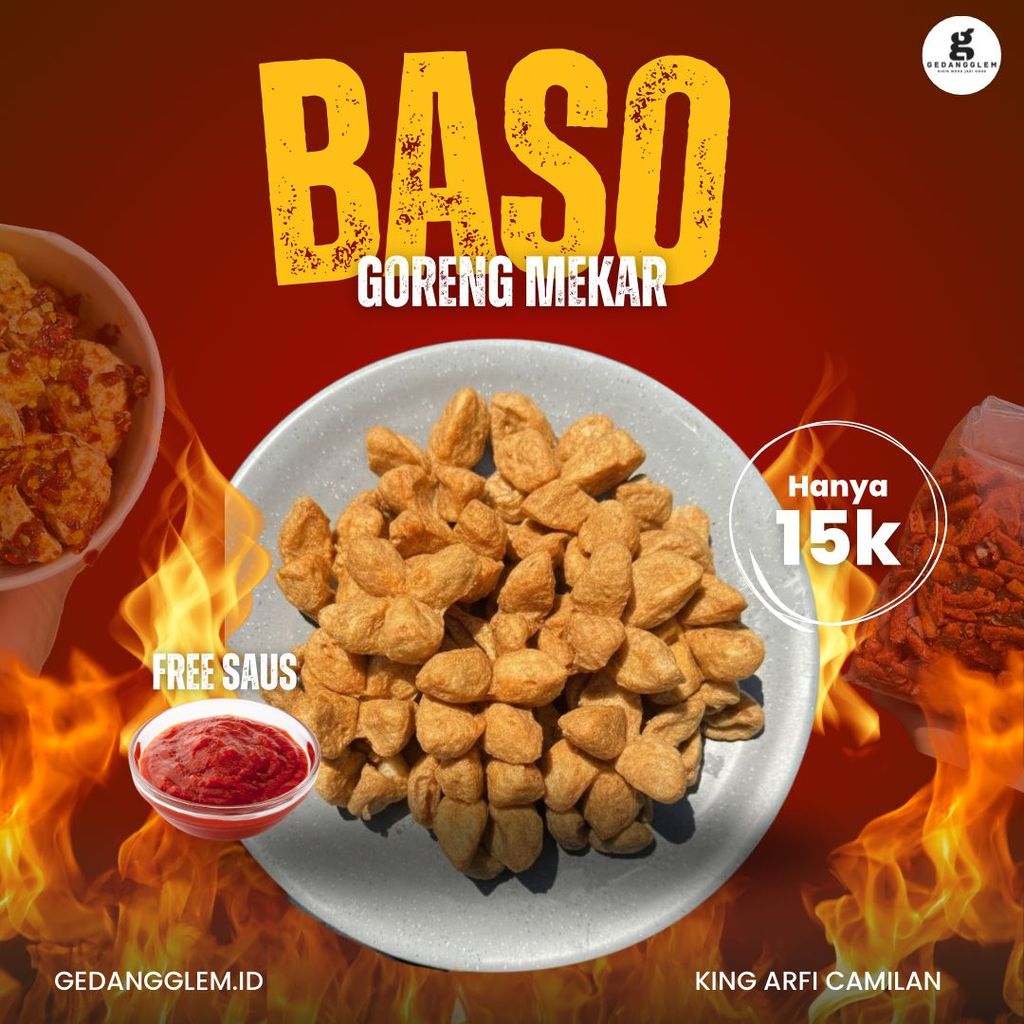 Jual ISI 20 - BAKSO GORENG MEKAR FREE SAUS | Shopee Indonesia