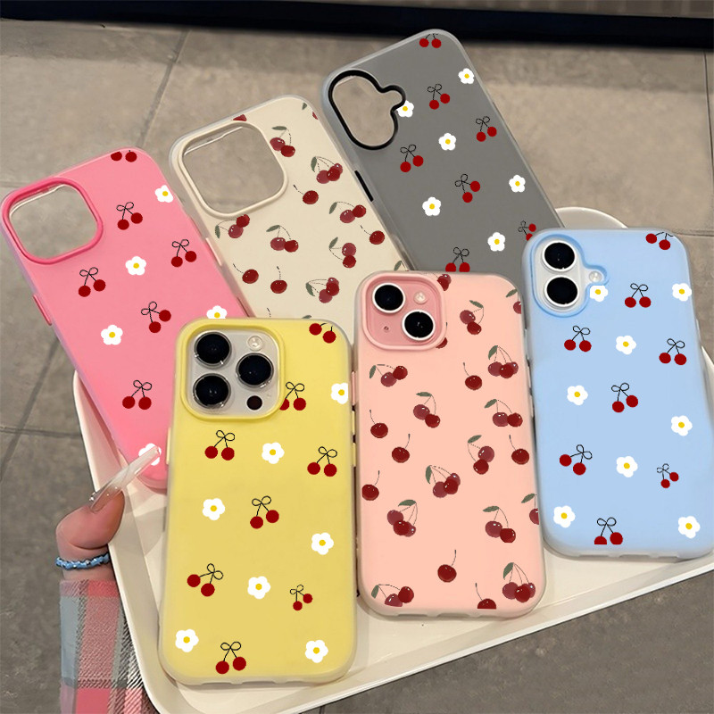 Jual Pola Ceri Merah Jelly Color 2 In 1 Case Compatible Untuk Iphone 11 ...
