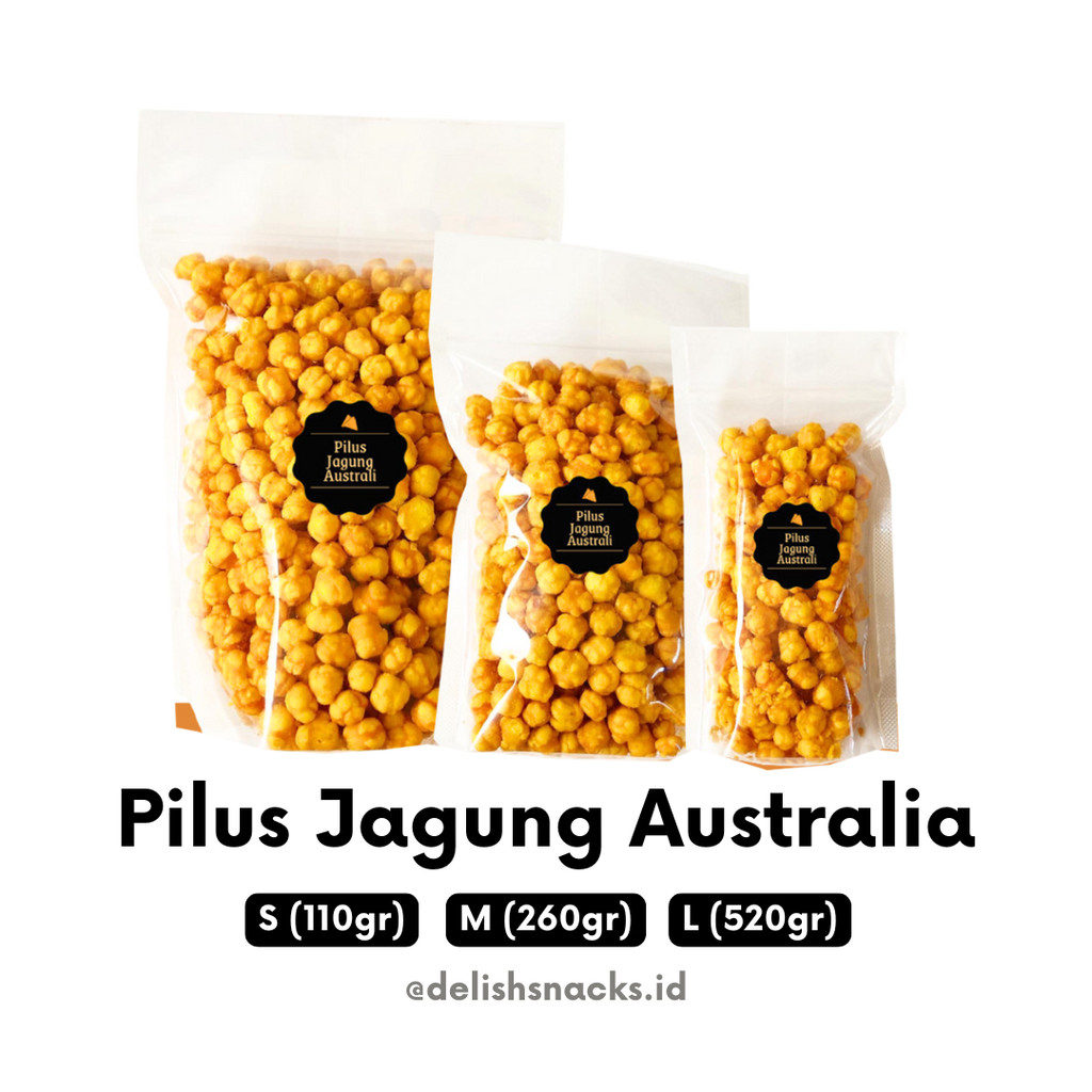Jual [DELISH SNACKS] Pilus Jagung Australia / Snack Cemilan Camilan ...