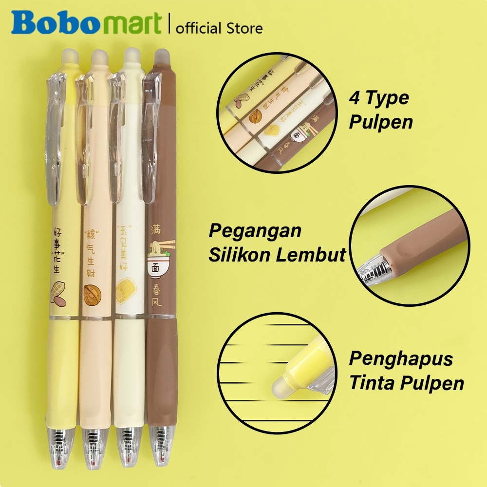 Jual BOBOMART 1 Pack 12 Pcs Erasable Gel Pen Pulpen Bisa Dihapus Lucu ...