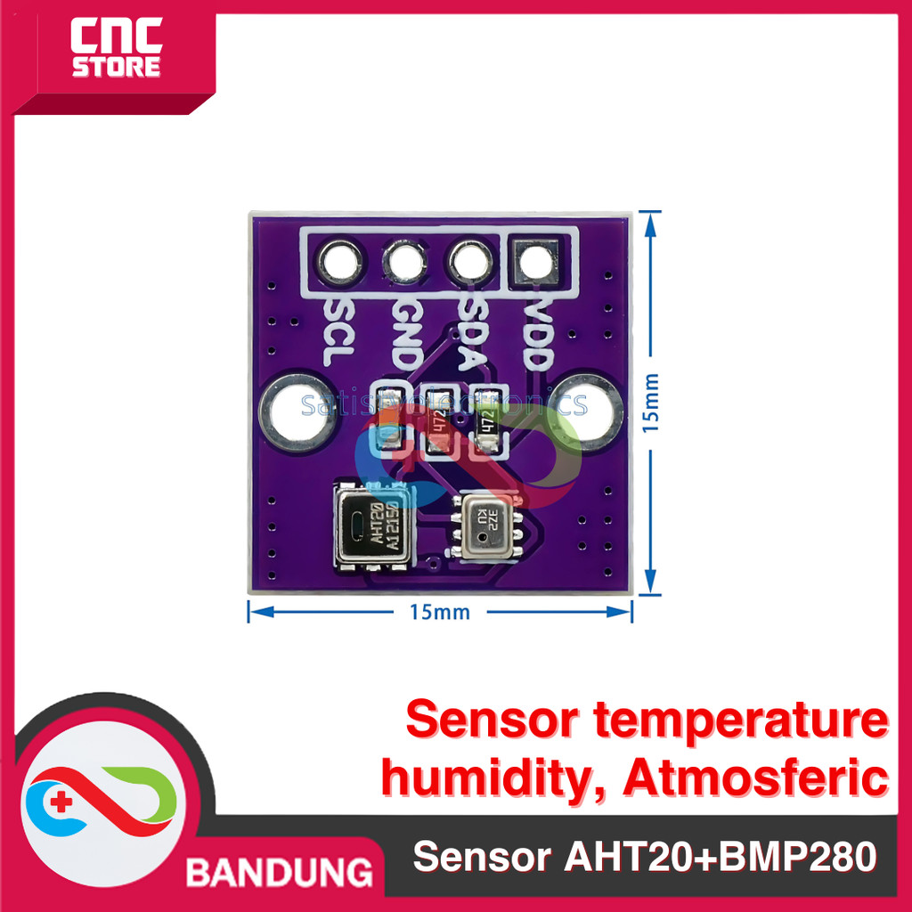 Jual AHT20+BMP280 AHT20 BMP280 TEMPERATURE HUMIDITY ATMOSFERIC SENSOR ...