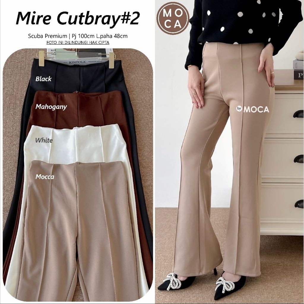 Jual ada grup reseller bisa tanya admin MOCA Mire Ruka Cutbray Pants ...