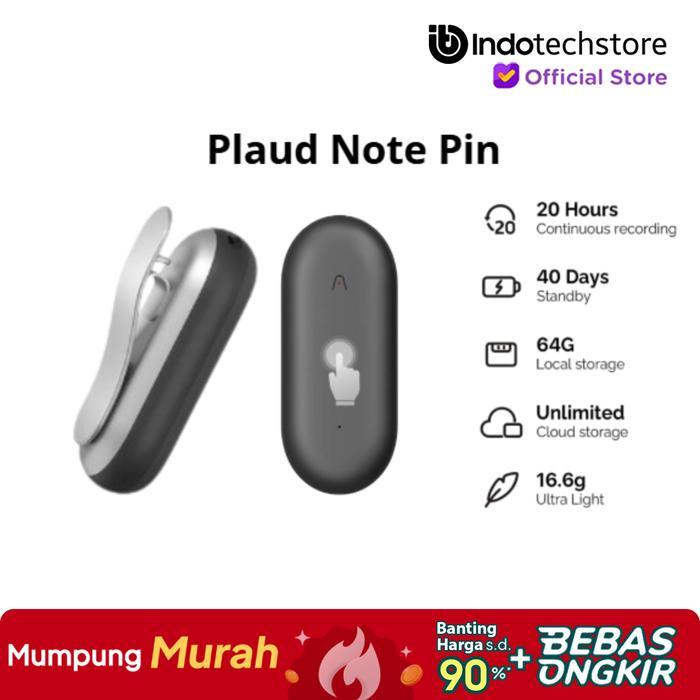 Jual PLAUD Note Pin Ai Voice Recorder Empowered By Chatgpt Bahasa ...