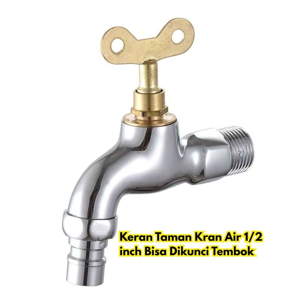 Jual Keran Taman Kran Air 1/2 inch Bisa Dikunci Tembok Garden Faucet ...
