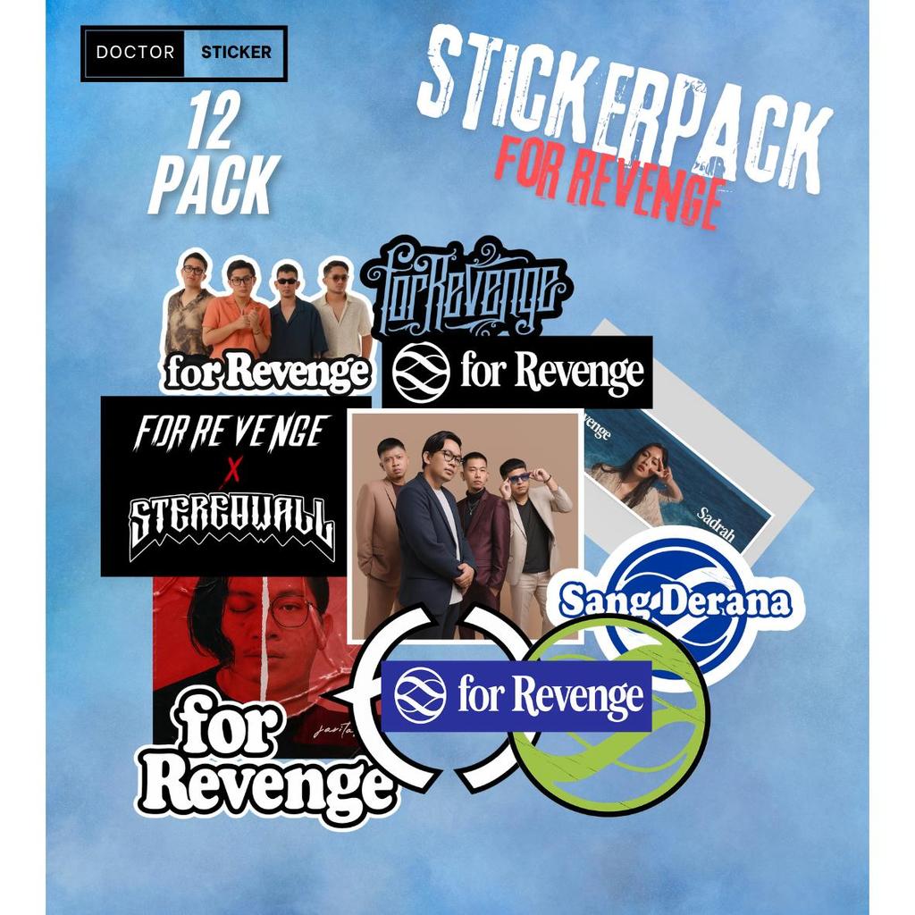 Jual 12pcs Stiker FOR REVENGE Artist Pack | Stiker Anti Air Anti Luntur ...