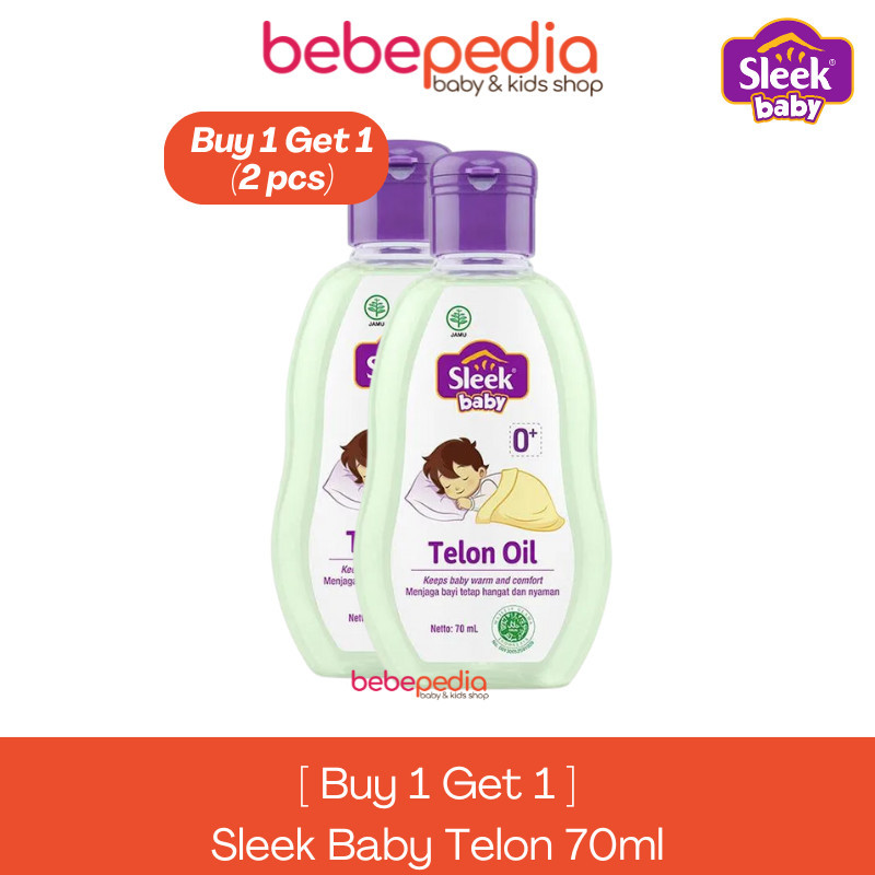 Jual Sleek Baby Telon Oil Minyak Telon Bayi 70ml - Buy 1 get 1 (2pcs ...