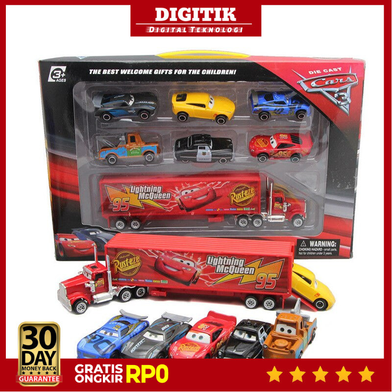 Jual DIGITIK - JIMITU Mainan Anak Disney Cars Lightning McQueen Set ...