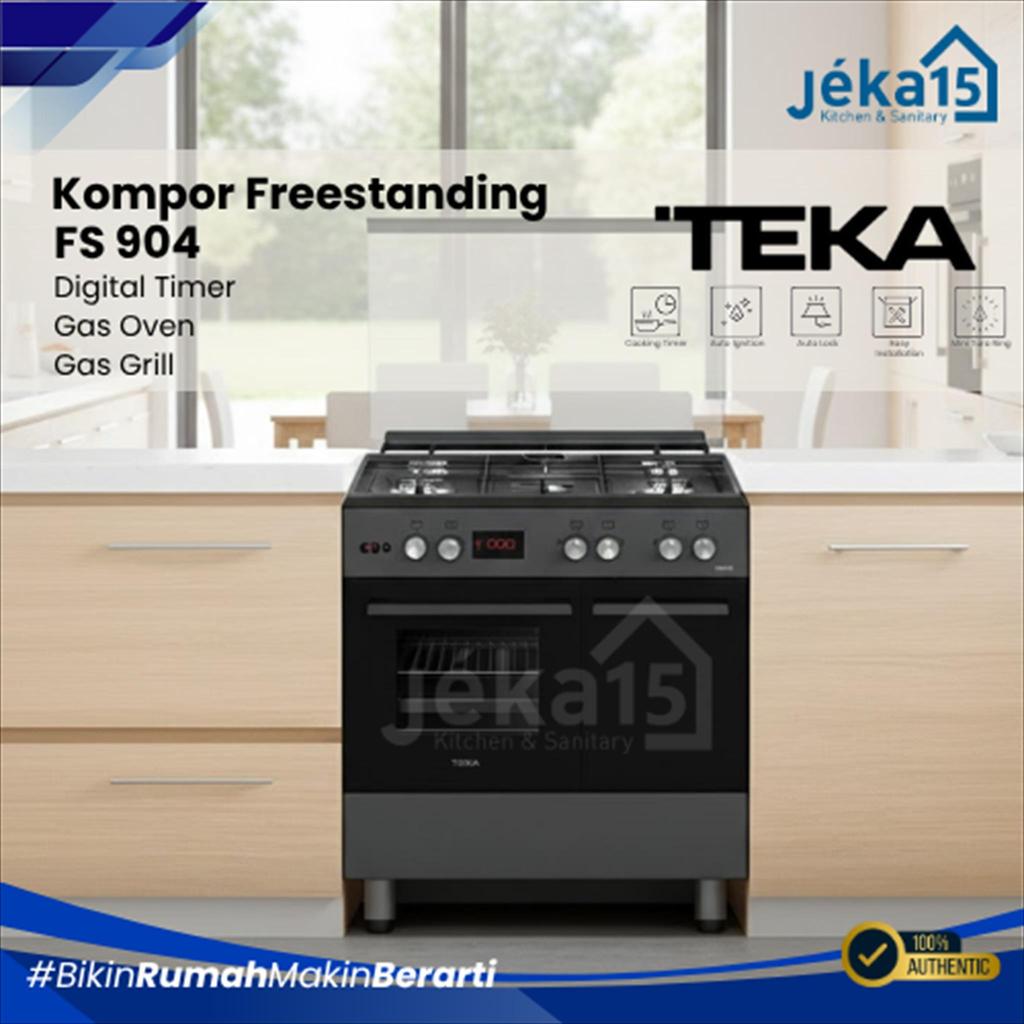 Jual JEKA15 - TEKA FS 904 90cm Kompor Freestanding 4 Tungku Modern ...