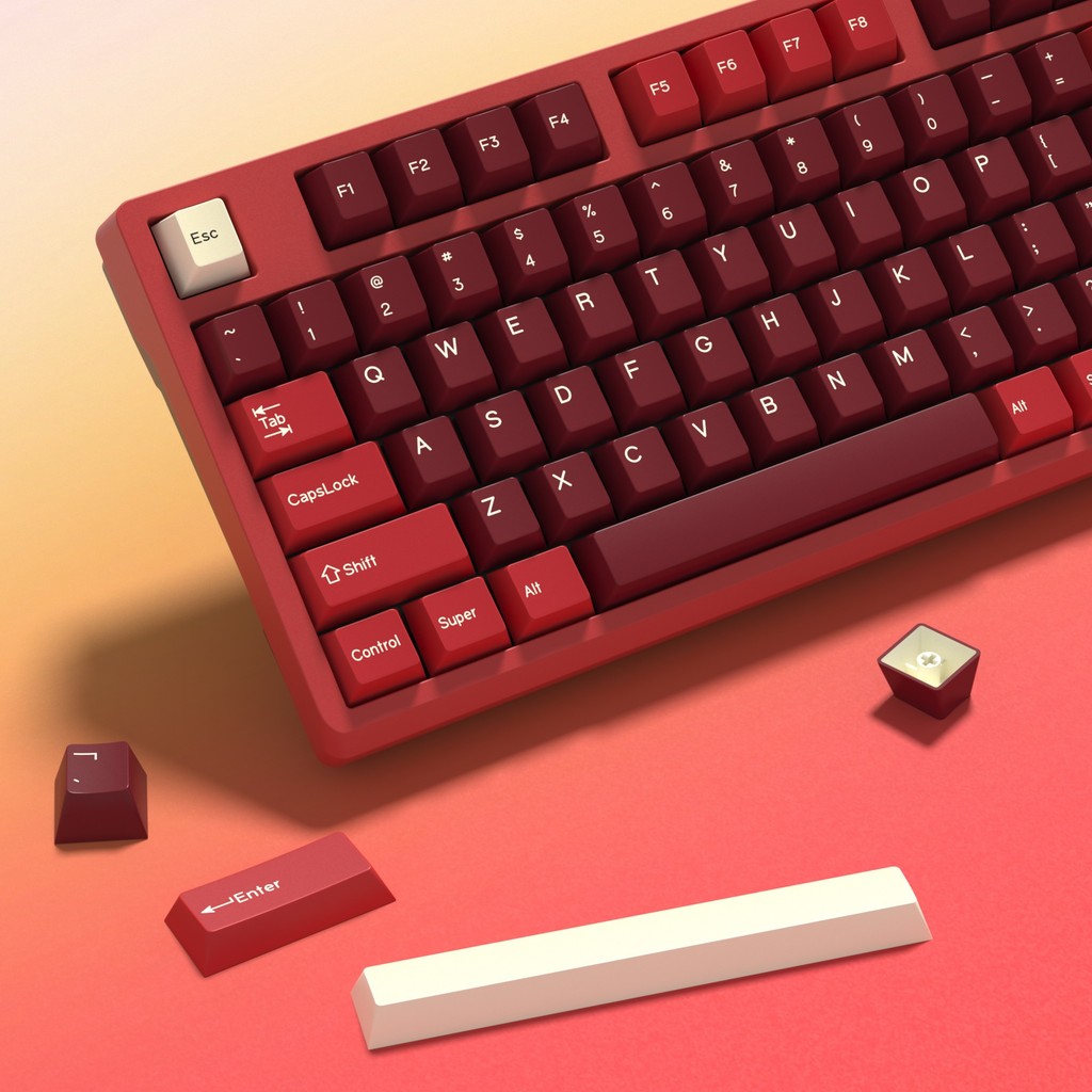 Jual KBy GMK Jamon Keycap Cherry Profile Double Shot PBT ISO Keycaps ...