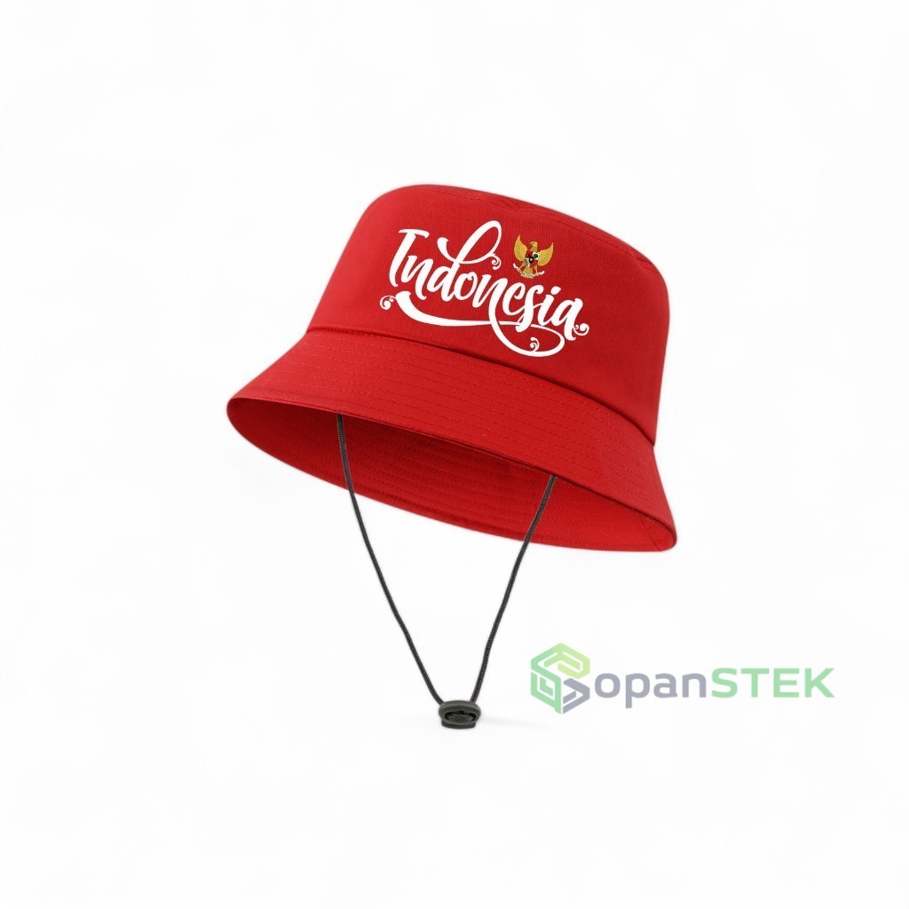 Jual Topi Bucket Anak Merah Putih Sablon Bendera Indonesia Merdeka ...