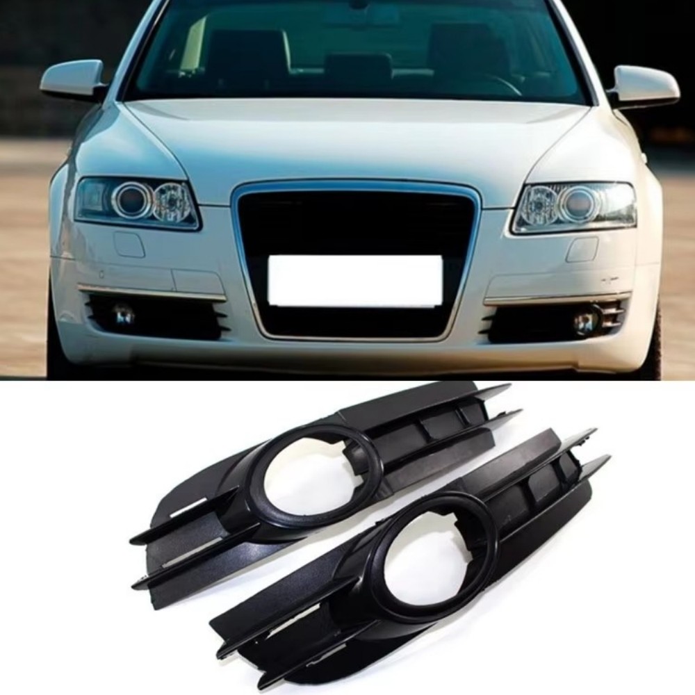 Jual Front bumper grille fog lamp cover 4F0807681A 4F0807682A For Au A6 ...