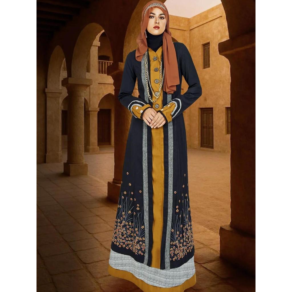 Jual Tuneeca Gamis Black Gold Kamara El-Fassi - T-1125005 | Gamis ...