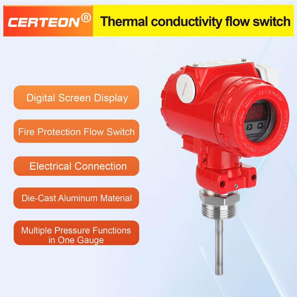 Jual Thermal Flow Switch DC24V AC220V Insertion Type for Fire Pump ...