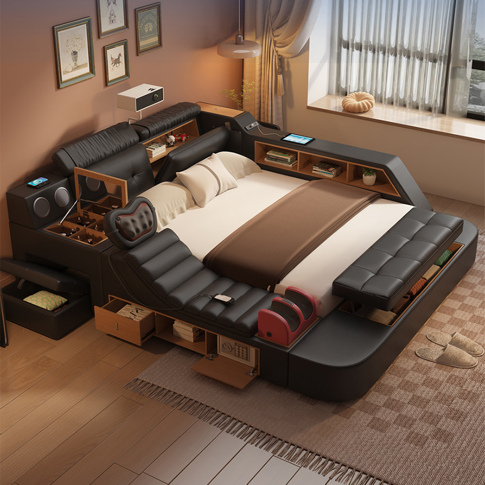 Jual Luxury Tech Smart Multifunctional Bed with Massage Chair ...