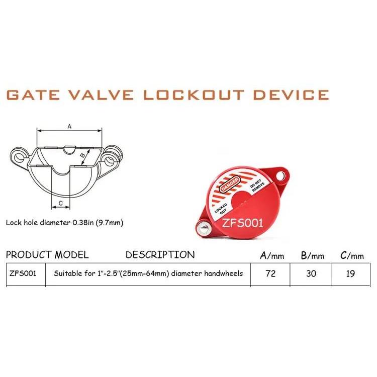 Jual 1Set Gate Valve Lockout and Safety Padlock Plastic Red Secure Hose ...