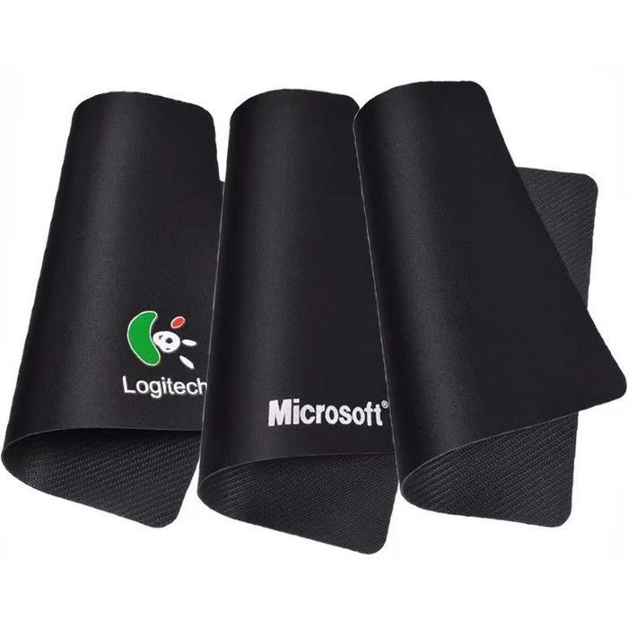 Jual Mousepad Standart with Logo Microsoft / Logo Logitech | Shopee ...