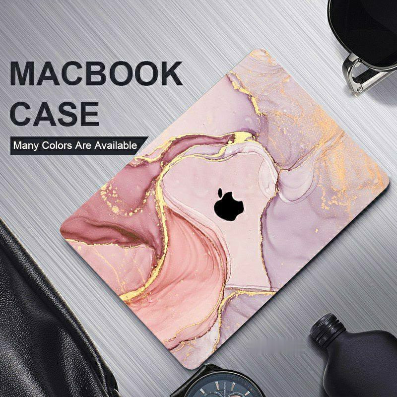 Jual Macbook Case Marble Pink Purple Colorful Series Edition For New ...