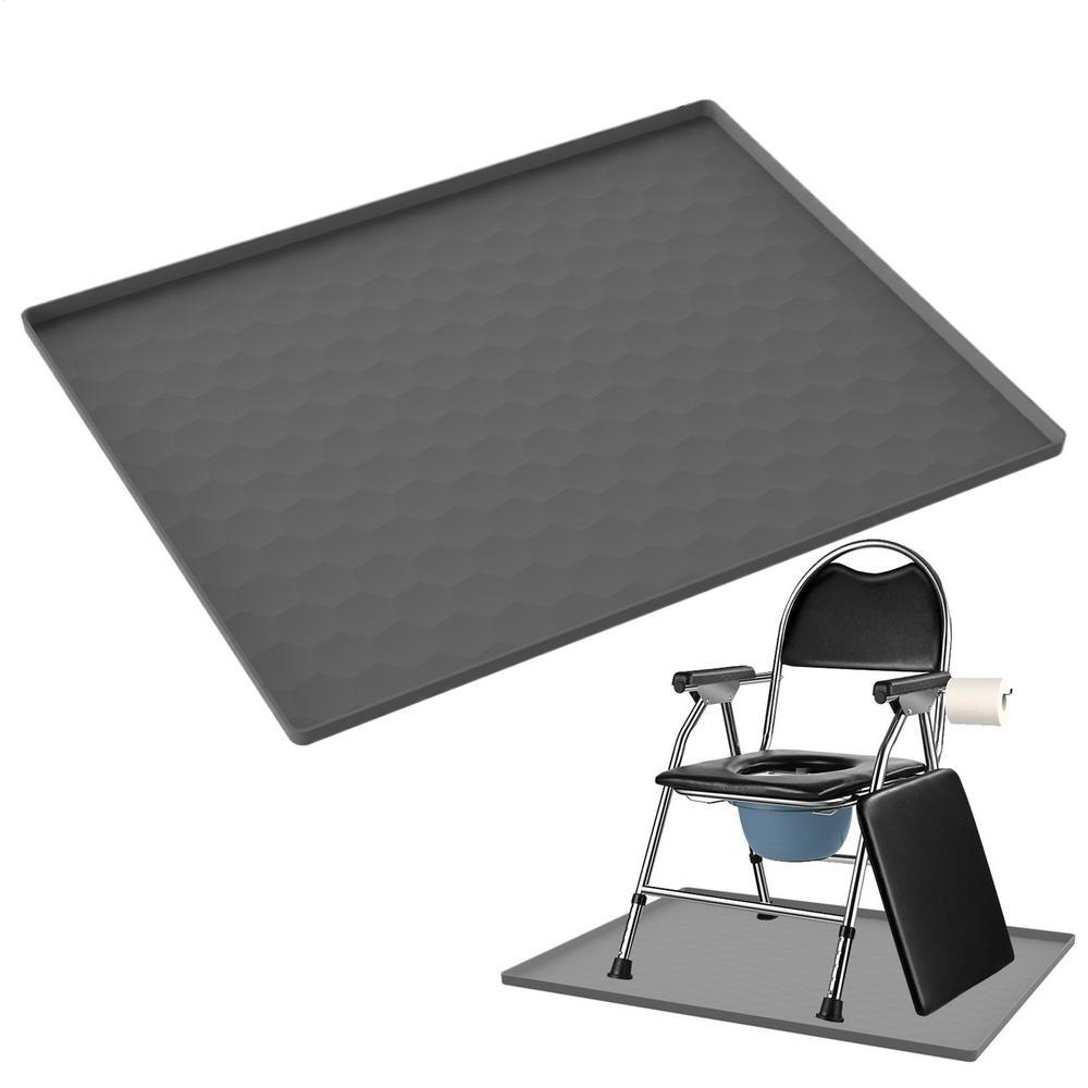 Jual Under Commode Chair Mat Waterproof Silicone Toilet Commode Pad ...