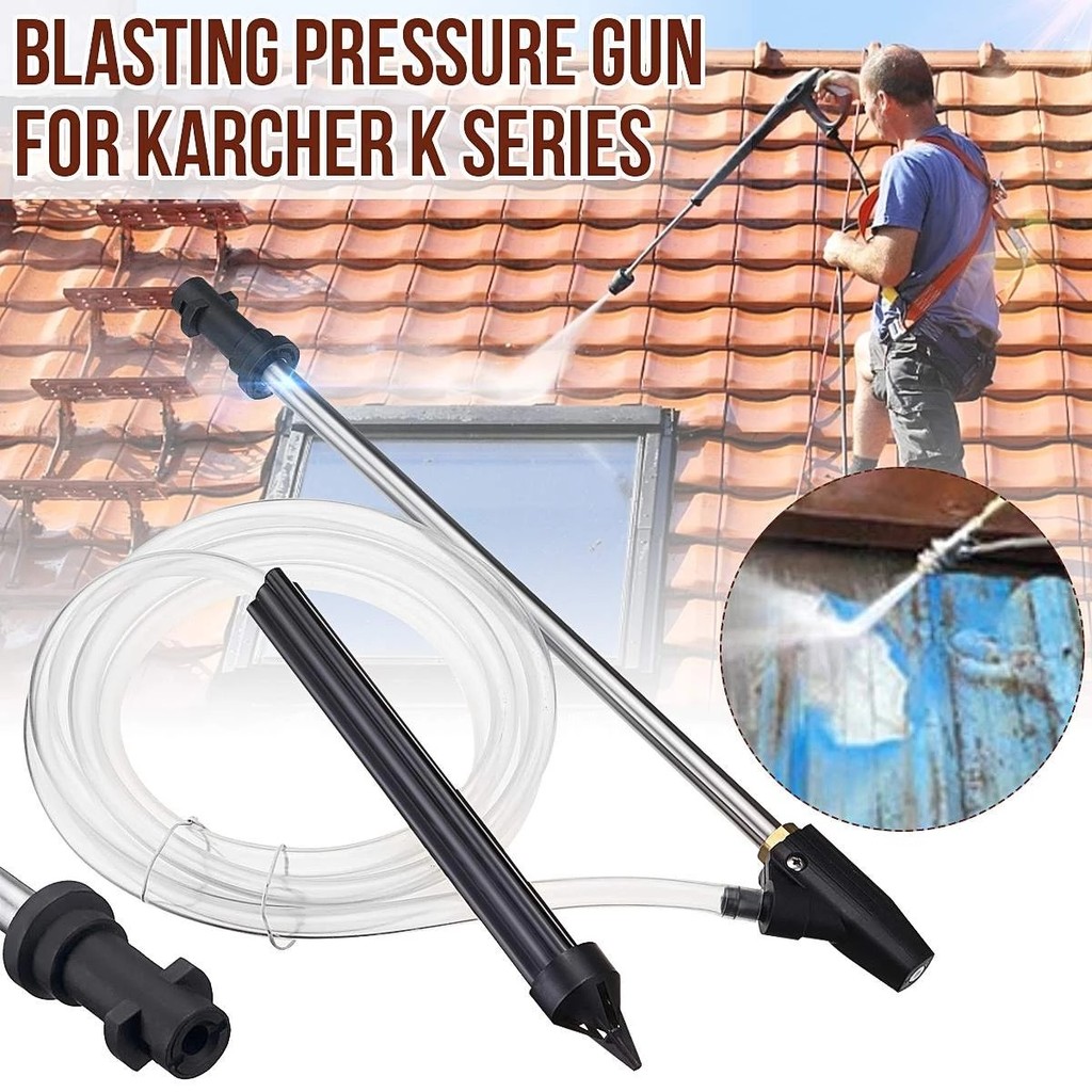 Jual Pressure Washer Sand Blaster Gun Lance Hose Wet Sandblaster Lance ...