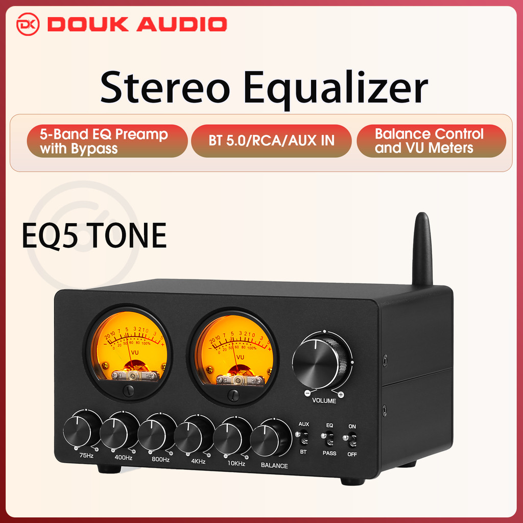 Jual Douk Auo EQ5 TONE Mini 5-Band EQ Equalizer with Bluetooth Receiver ...