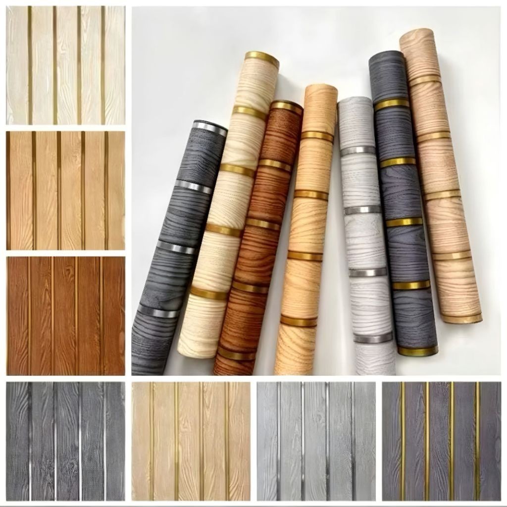 Jual wallpaper stiker dinding background tv 45 cm x 4 meter anti air ...
