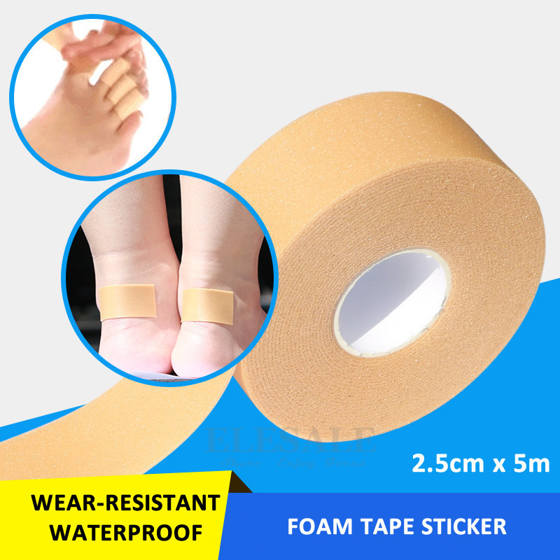 Jual 1-Roll 2.5cm*5m Elastic Waterproof Foam Tape Wear-Resistant ...