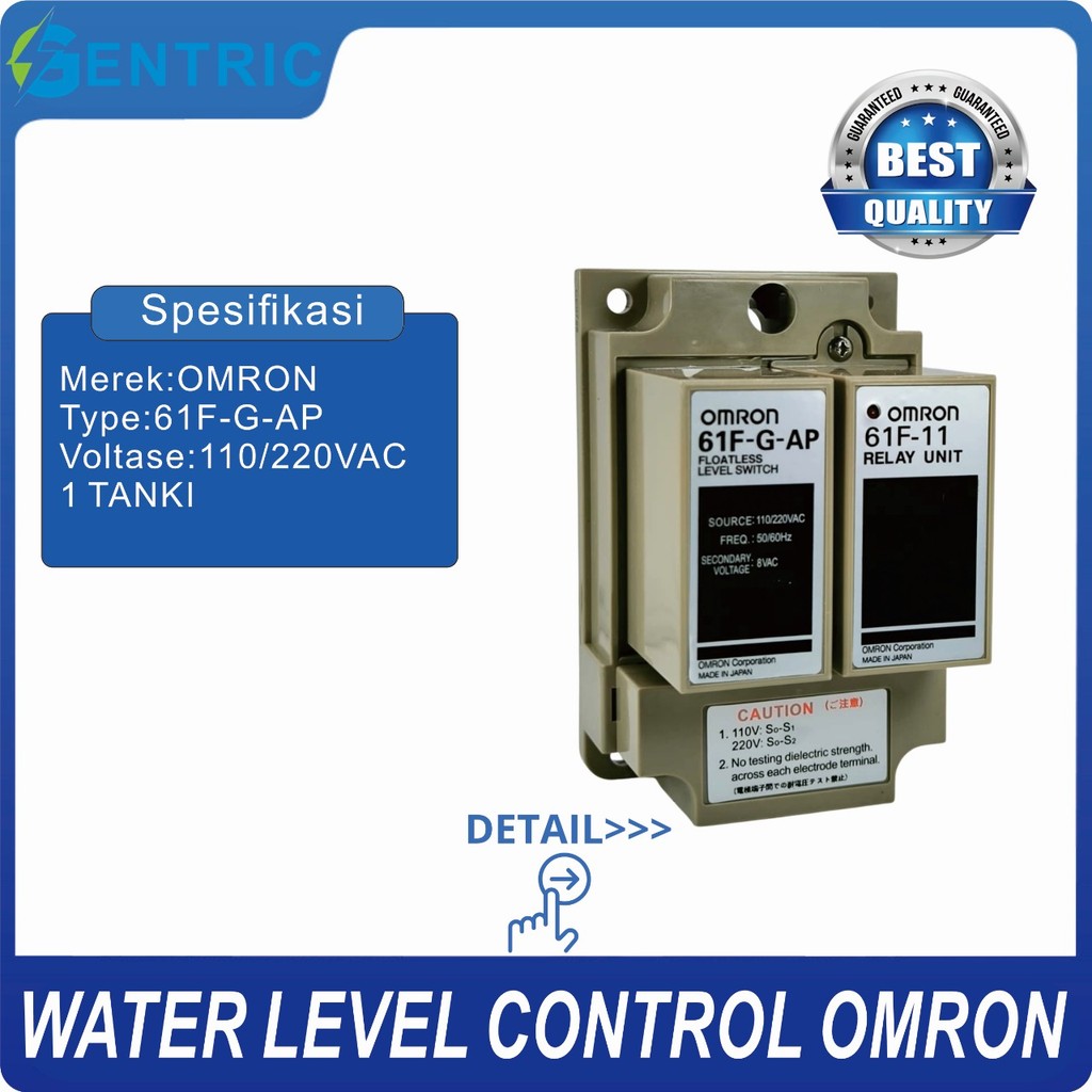 Jual FLOATLESS LEVEL SWITCH WLC 1 TANKI 61F-G-AP OMRON WATER LEVEL ...