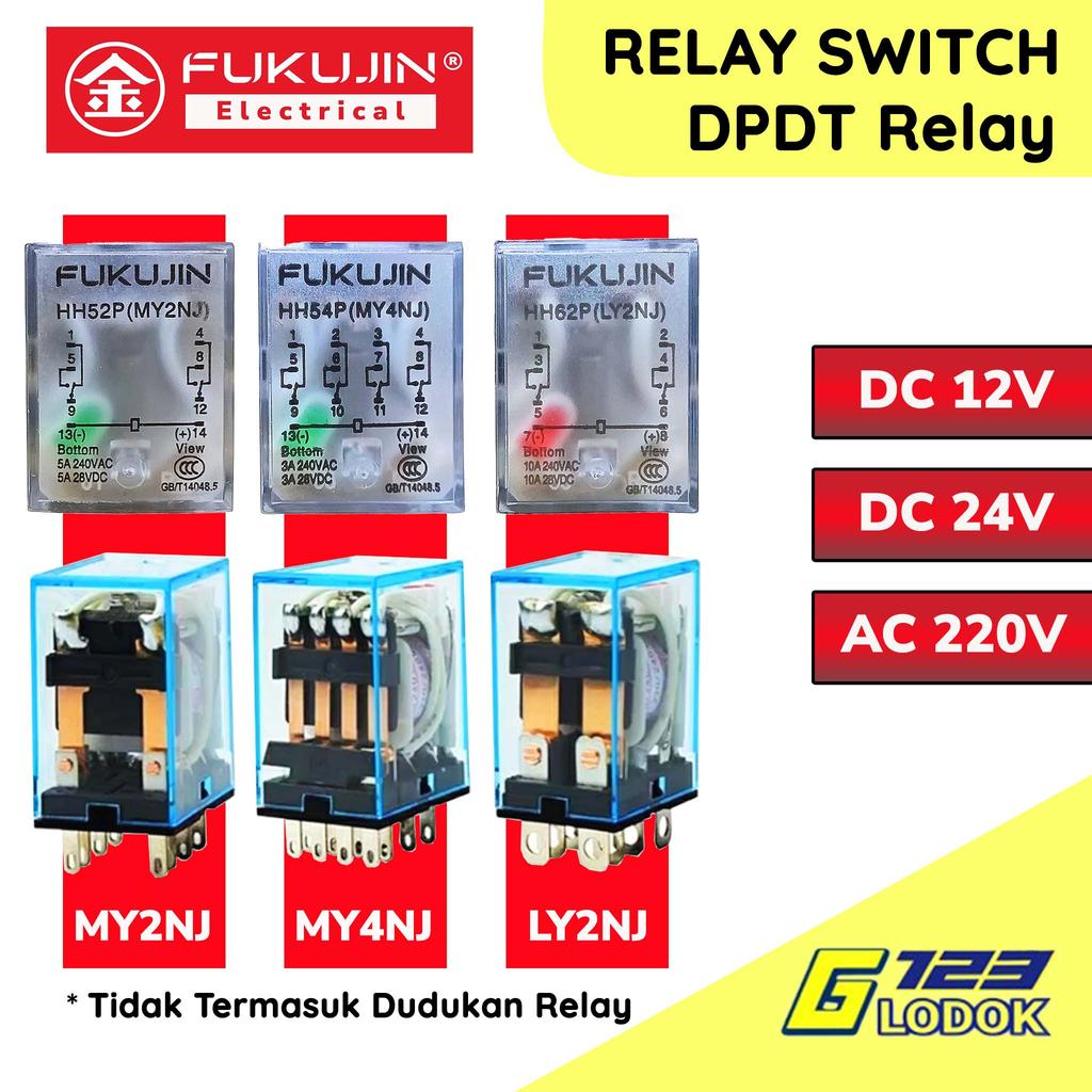 Jual Relay Rilai MY2N MY2-N MY4N MY4 LY2 LY2N PTF08A PYF08A PYF14A ...