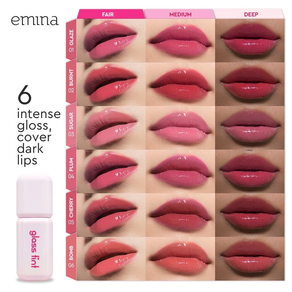 Jual Emina Glass Tint 3gr - Emina Lipstik Lip Tint Shine Gloss Finish ...
