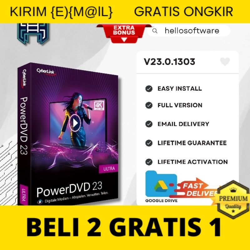 Jual CyberLink PowerDVD Ultra 23 Full Version (Versi Terbaru) | Shopee ...