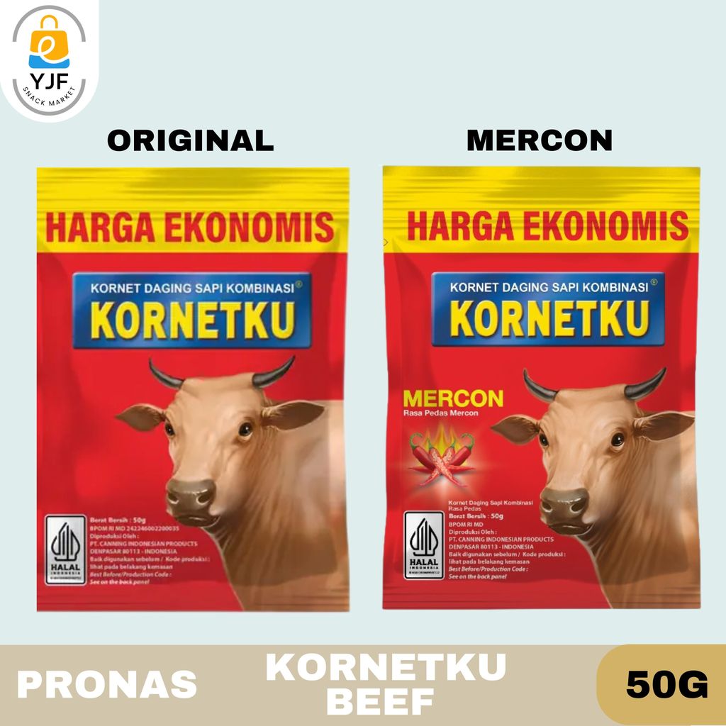Jual Pronas Kornetku 50g - Sachet / Corned Beef / Original / Merecon ...